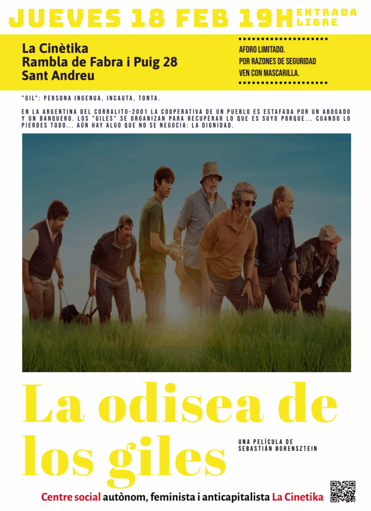 Això és avui: DIJOUS 18-02-21 19h La odisea de los Giles. Dir Sebastián ...