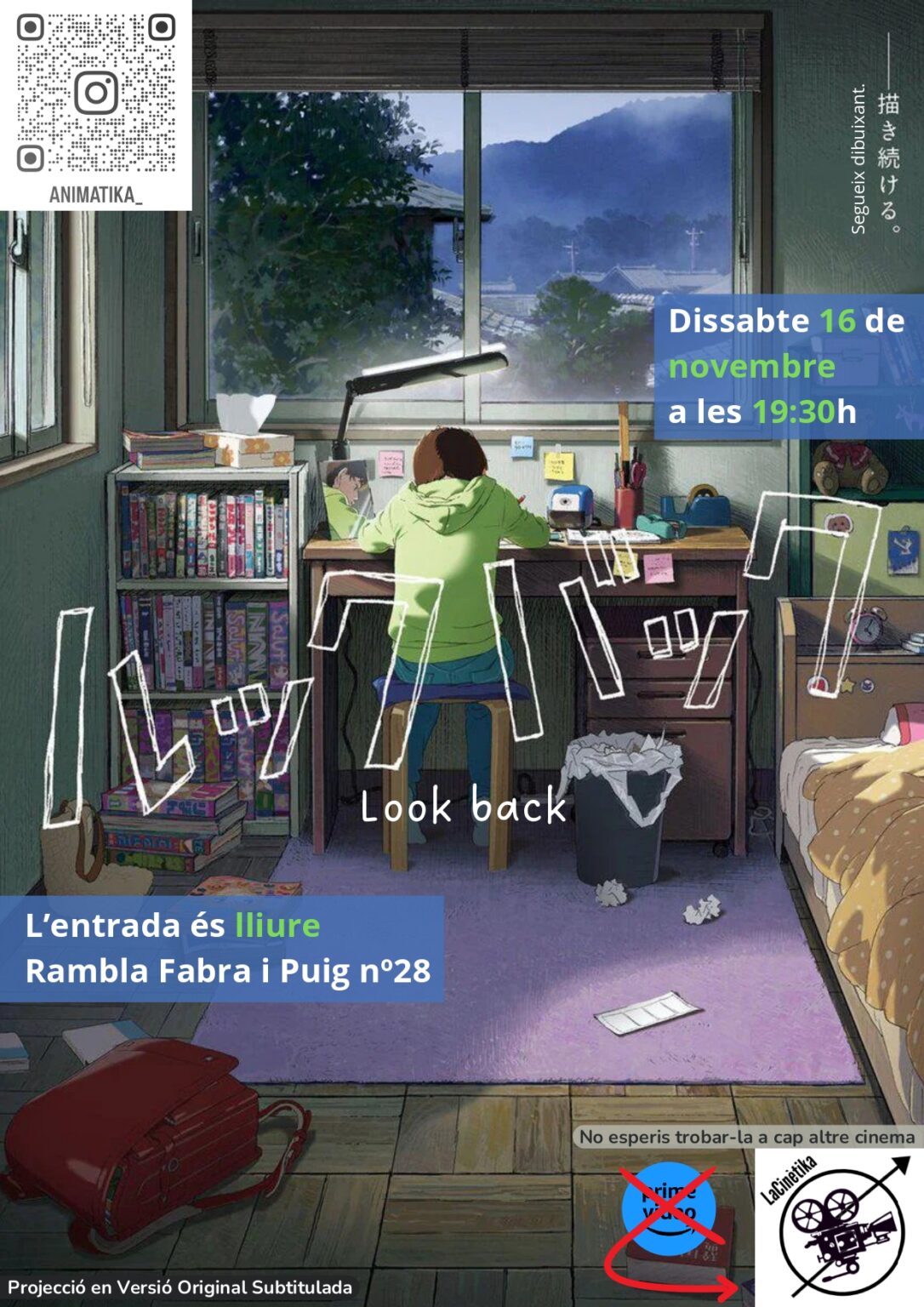16/11/2024 – 19.30h Animàtika projectarà Look Back de Kiyotaka Oshiyama ...