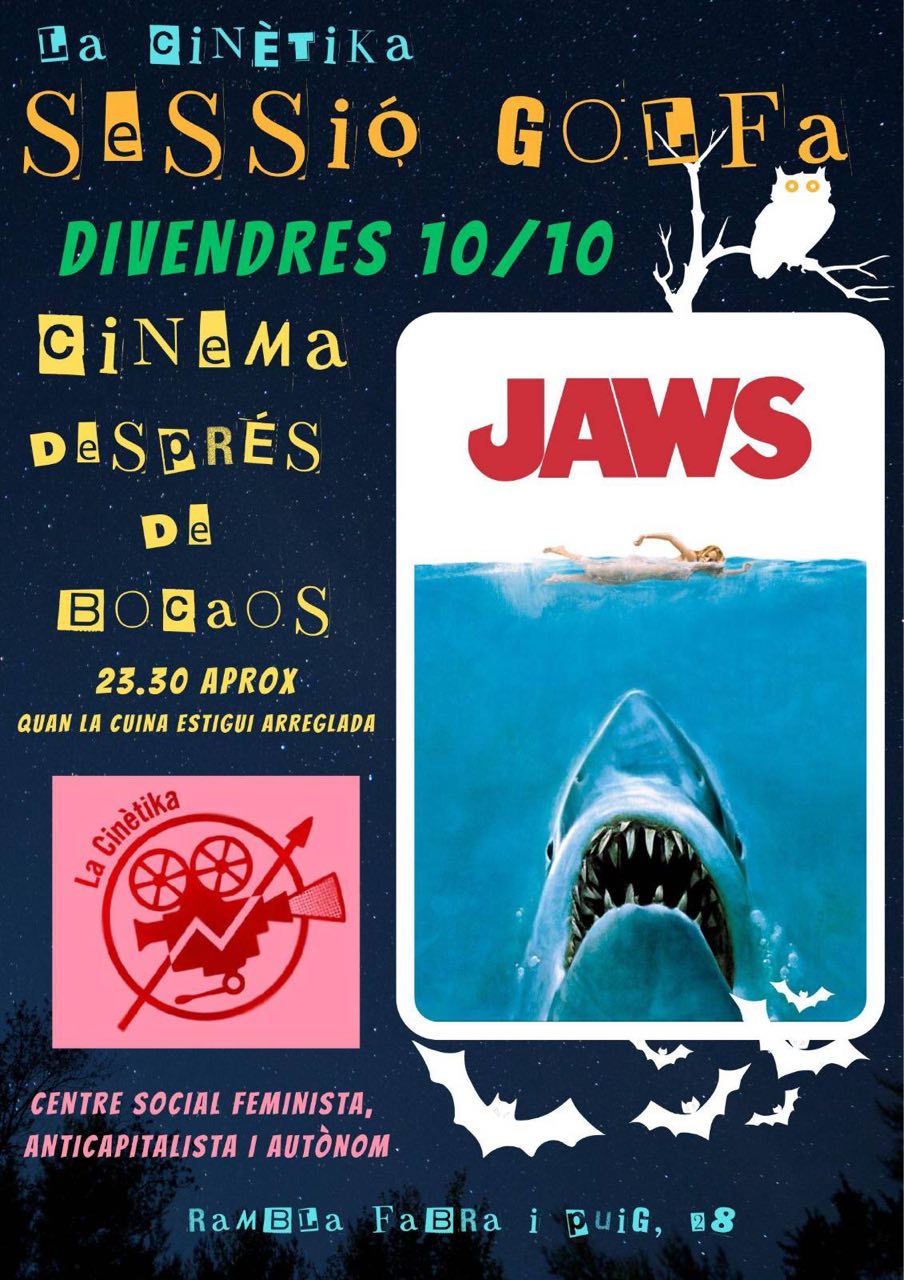 10/10/25 Sessions Golfes de La Cinètika projectarem Jaws (Tiburón ...