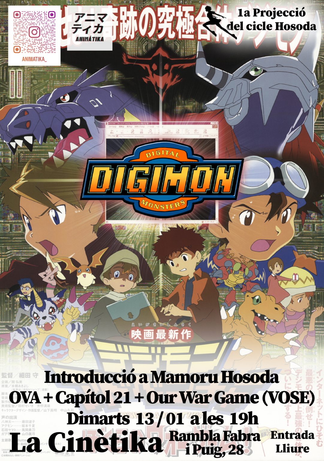 Això és avui: 13/01/26 Animàtika començarà el Cicle Mamoru Hosoda amb ...